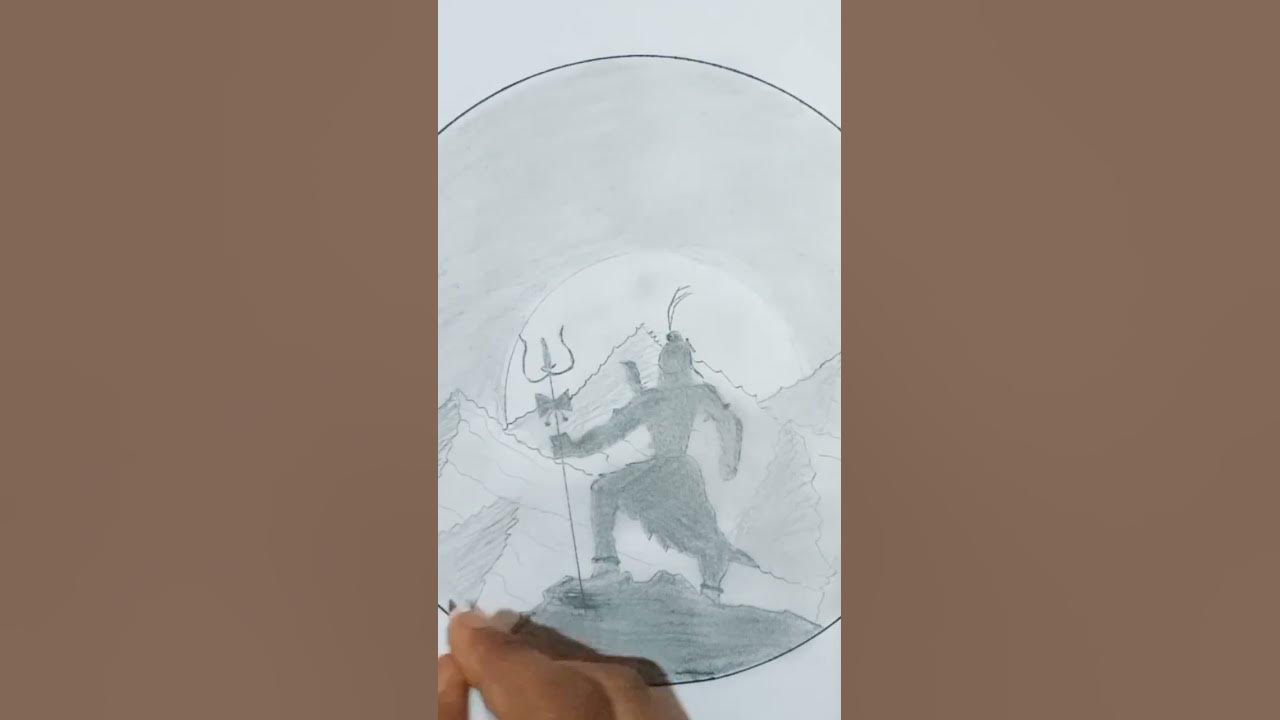 lord shiv ji sketch - YouTube