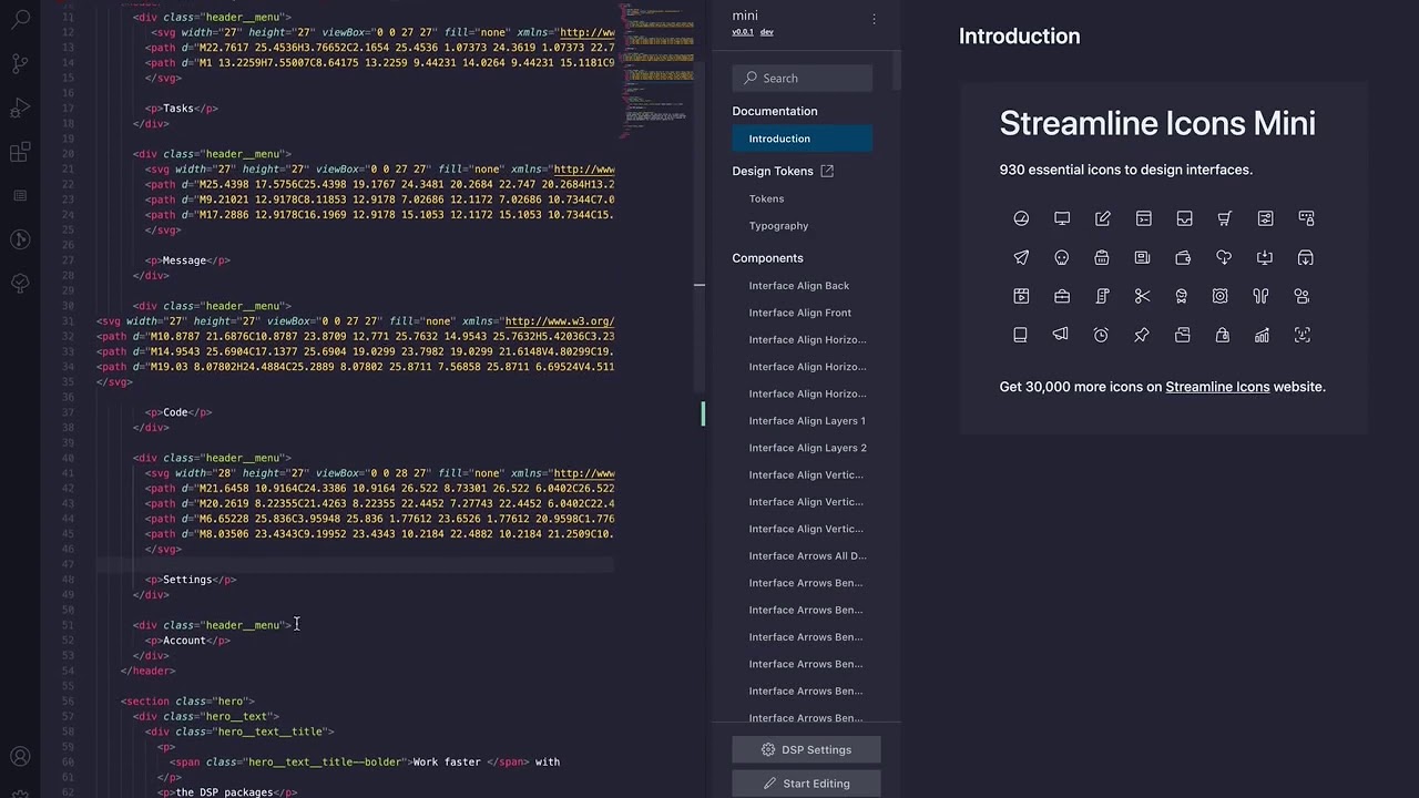 Use the Streamline Symbol Icons in VS Code - YouTube