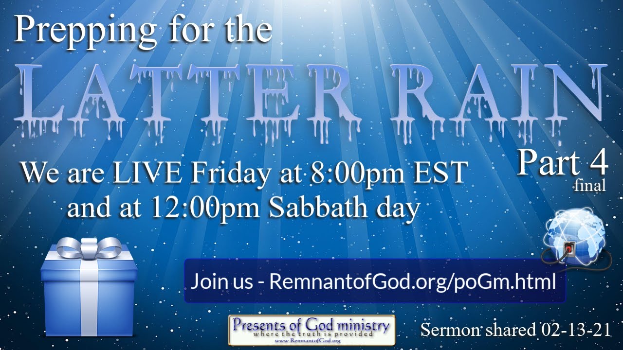 Prepping For Latter Rain Part4 -FINAL - YouTube