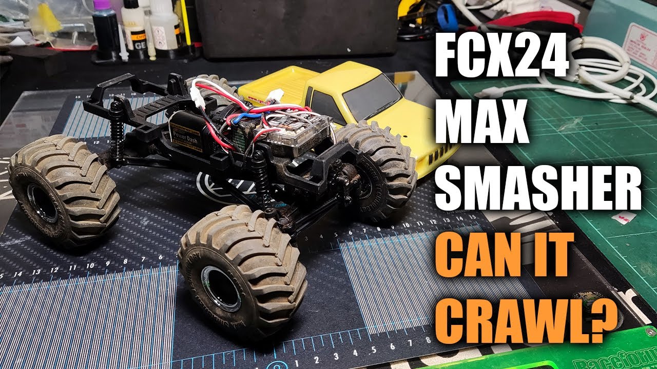 FMS FCX24 Max Smasher - Can it crawl? - YouTube