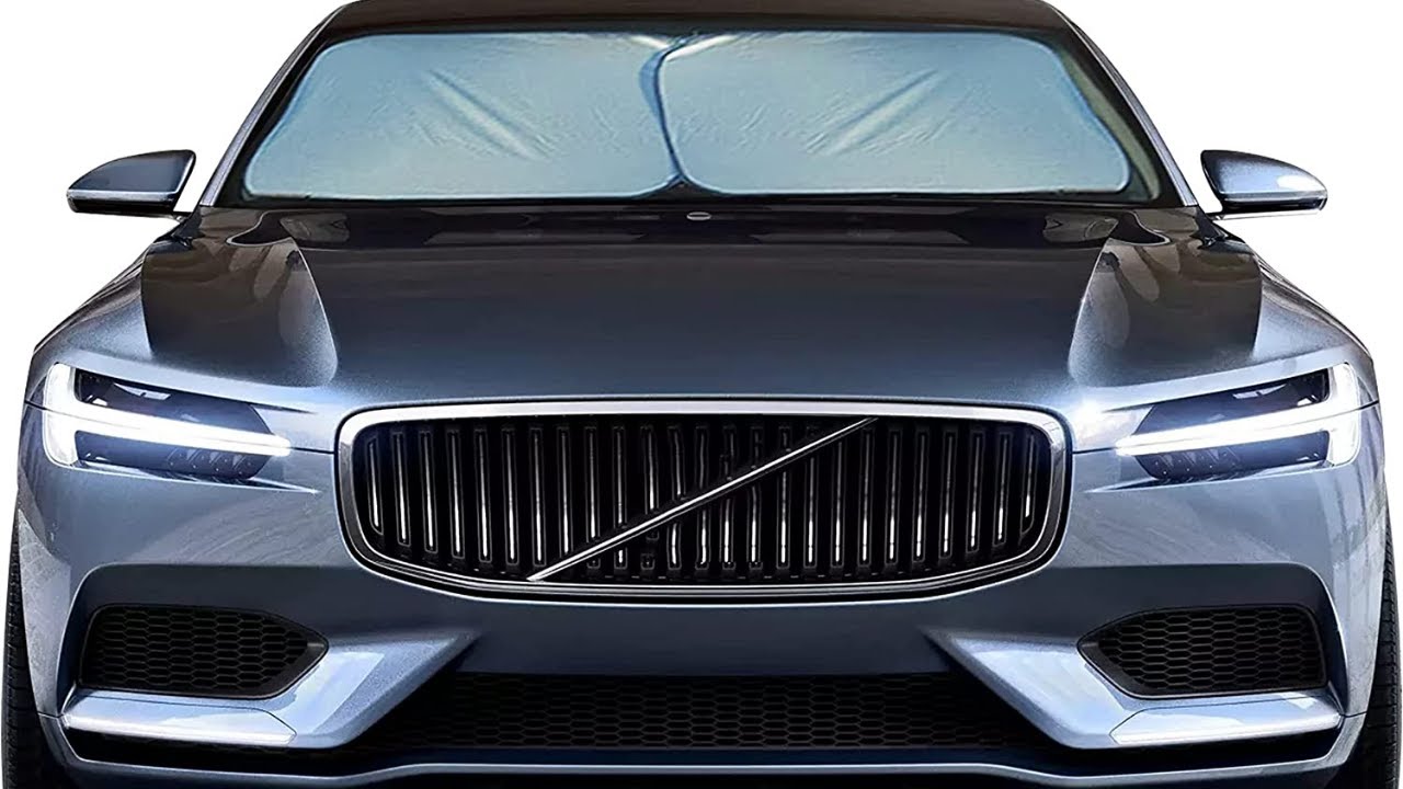 EcoNour Foldable 2-Piece Sun Shade for Car Windshield - YouTube