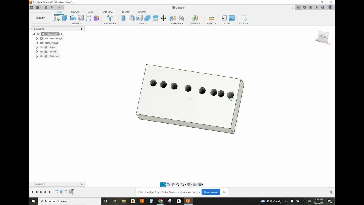 Fusion 360 construction lines - YouTube
