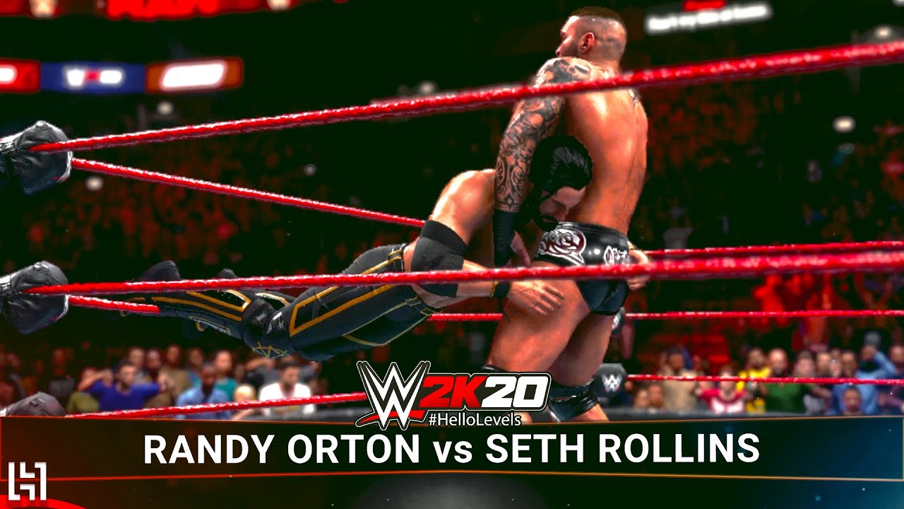 WWE 2K20 Randy Orton vs Seth Rollins Gameplay Match | PS4 Gameplay ...