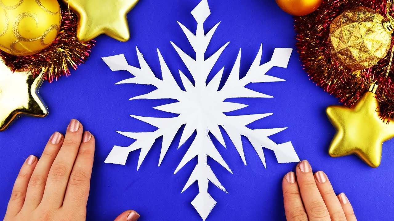 Paper Cutting Design ️How to make a snowflake out of paper for ...