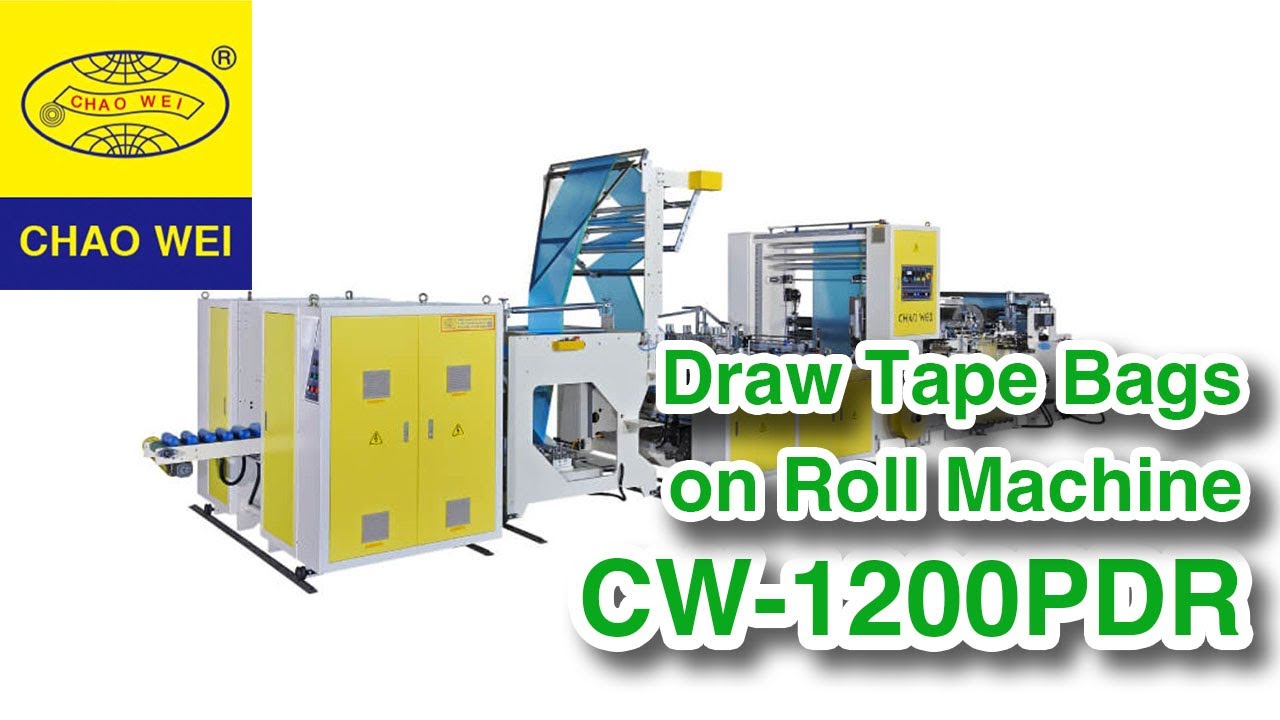 Perforating Draw Tape (Poly Draw) Bags On Roll Making Machine | CHAO ...