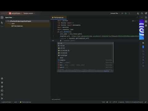 Screen Recording weather forecasting python report - YouTube