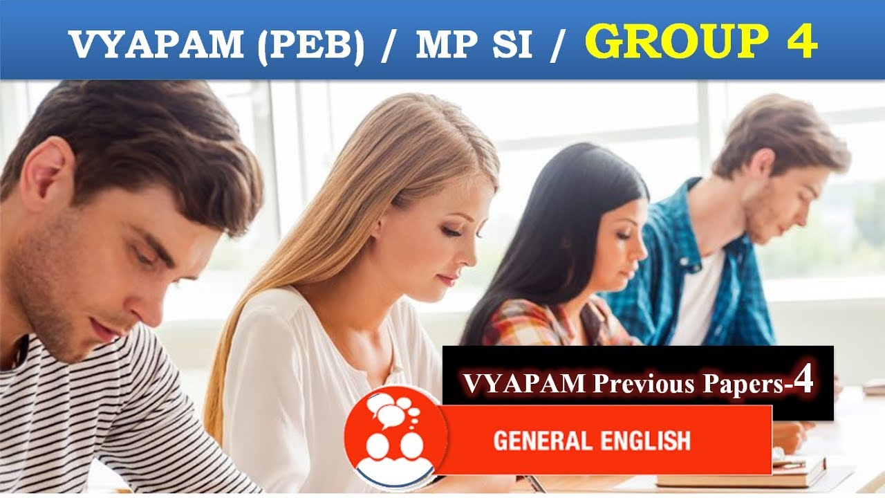 P/4 VYAPAM ENGLISH PREPARATIONS THROUGH PREVIOUS PAPERS - YouTube