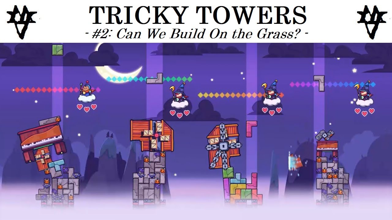 Apoch Plays - TRICKY TOWERS | #2: Can We Build on the Grass? - YouTube