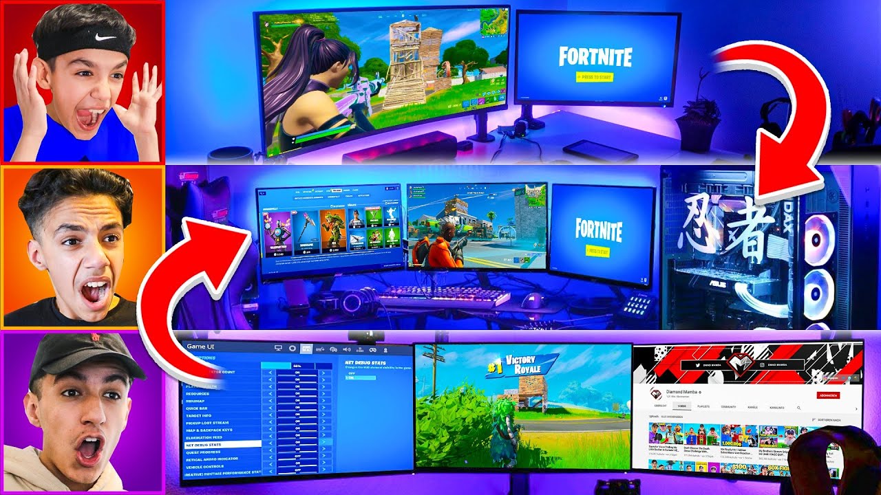 Brothers Switch Fortnite Gaming Rooms For 24 Hours Challenge! - YouTube