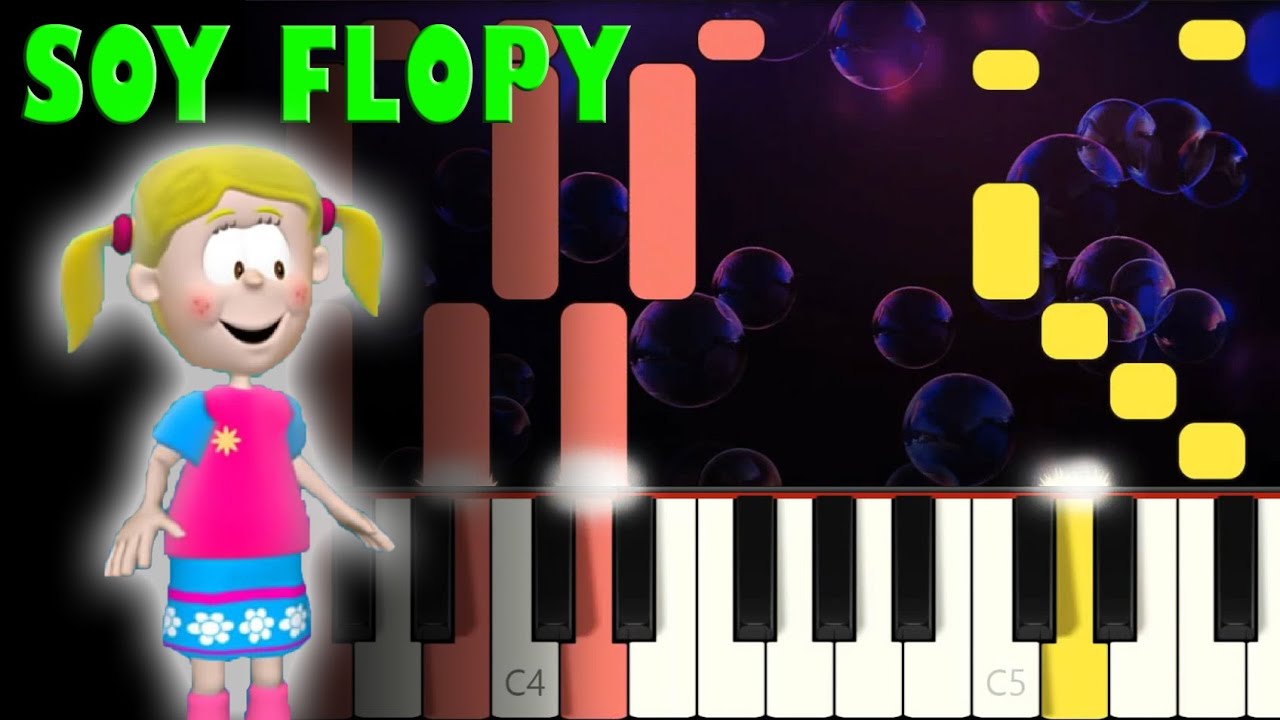 Biper y sus amigos - Soy Flopy | Piano Cover | Tutorial | Karaoke - YouTube