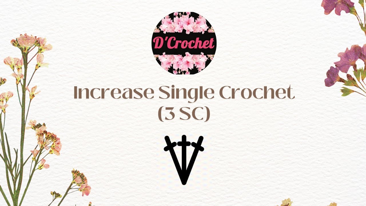 [Basic] Increase Single Crochet (Inc 3 SC) - YouTube
