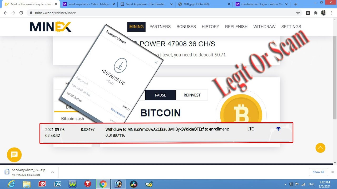 Minex.World Live Withdraw Litecoin With payment Proof legit or Scam ...