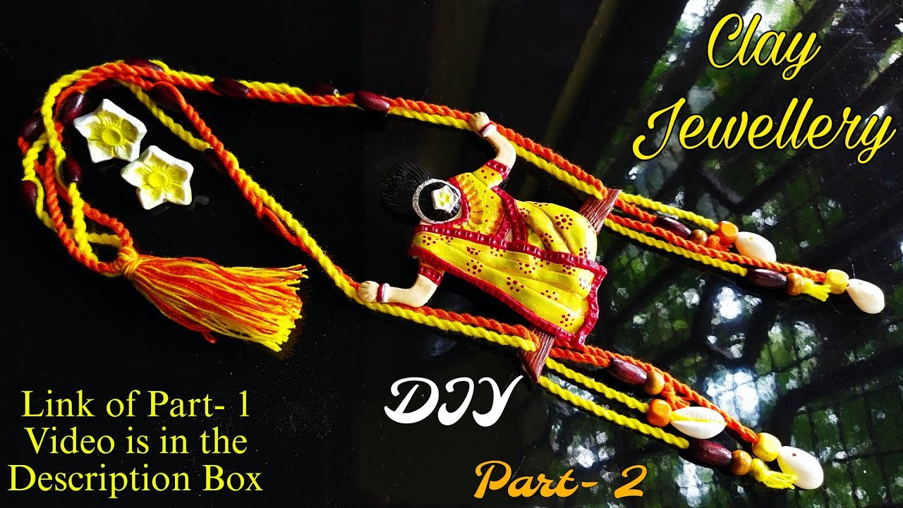 Durgapuja Special | How to Make Clay Jewelry at Home | DIY Mouldit Clay ...