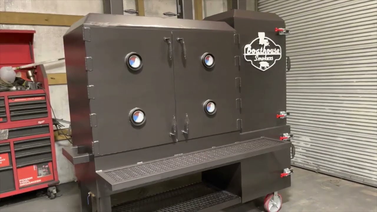 Boathouse Smokers 48"x24" Four Rack Reverse Flow Smoker with Warming ...