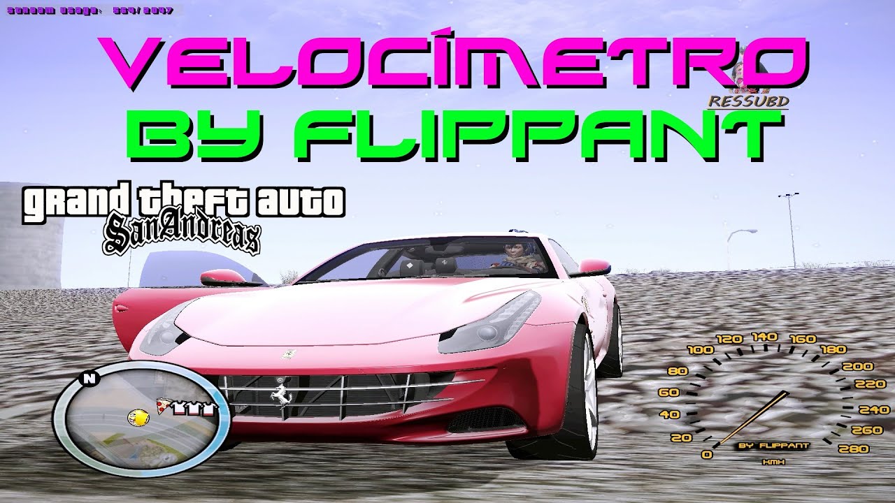 GTA VELOCÍMETRO FLIPPANT Speedometer GTA SAN ANDREAS FULL HD 1080p ...
