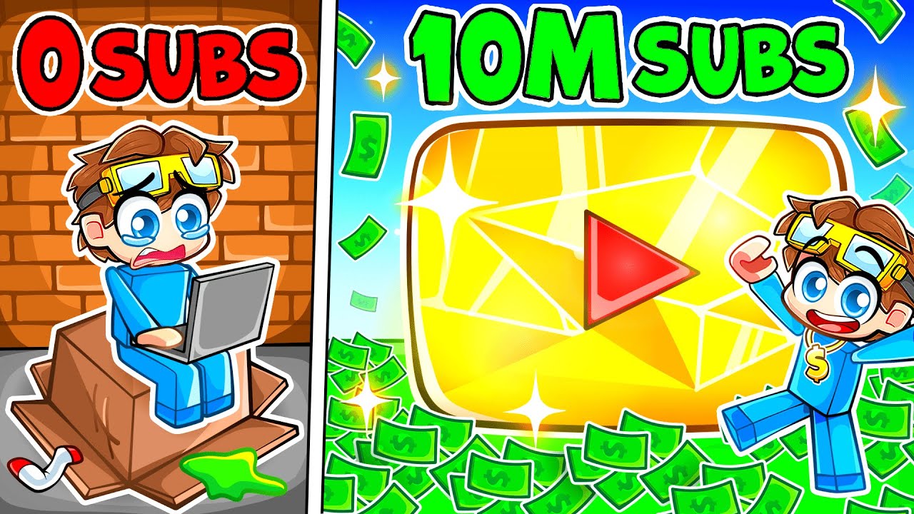 Level 1 to Level 999 YOUTUBER in Roblox! - YouTube