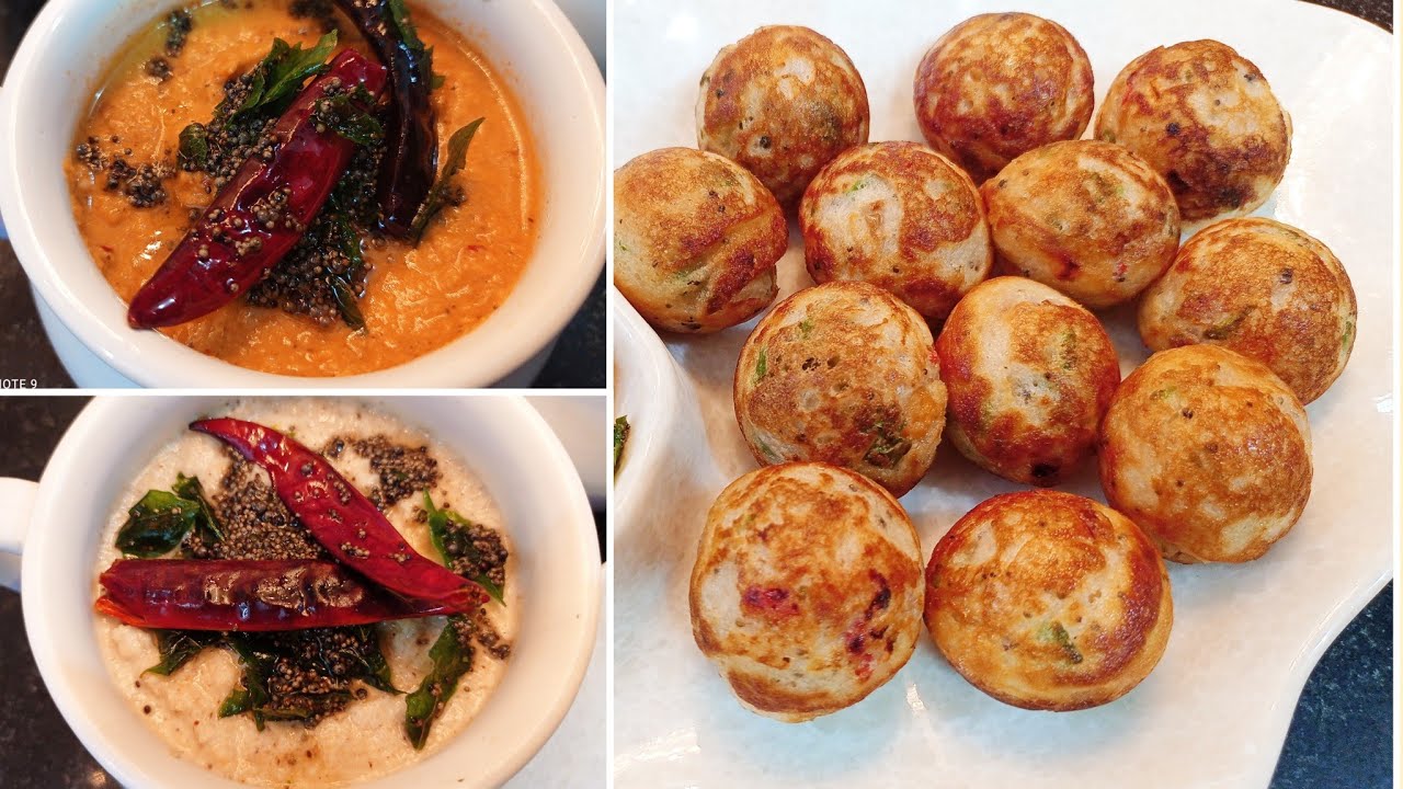 Instant Rava Appam | vegetable appe recipe | Coconut Chutney Recipe ...