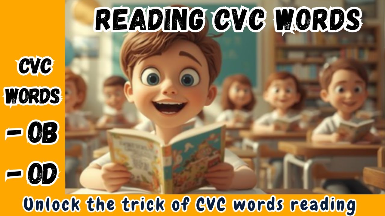 Reading CVC Words: -OB, -OD CVC Words - YouTube