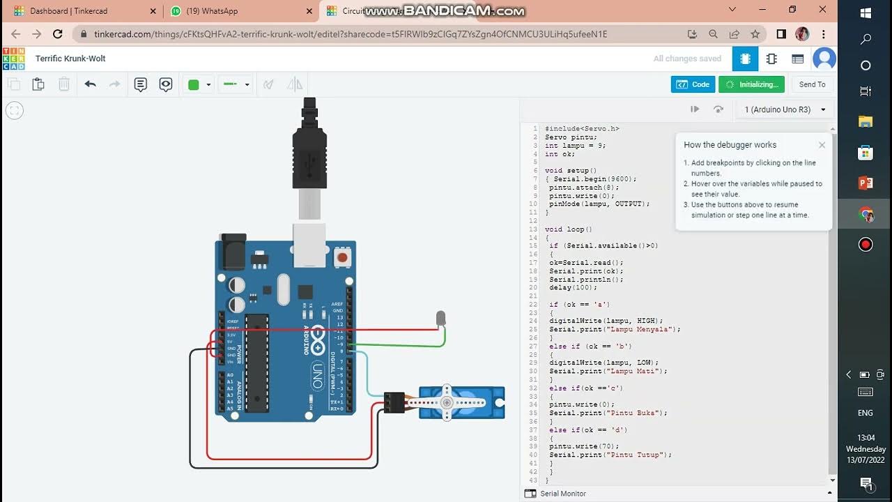 Kontrol Motor Servo Menggunakan Keyboard - YouTube