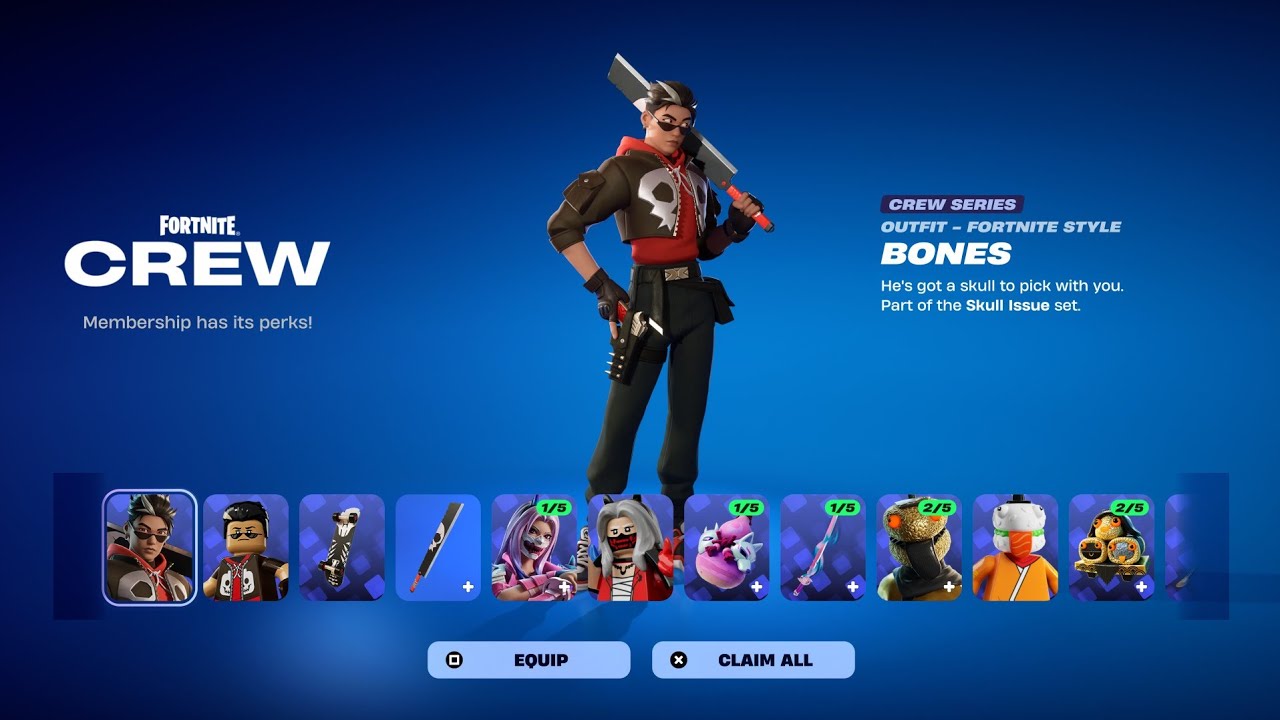 FORTNITE BUYING THE NEW MARCH CREW PACK! - YouTube