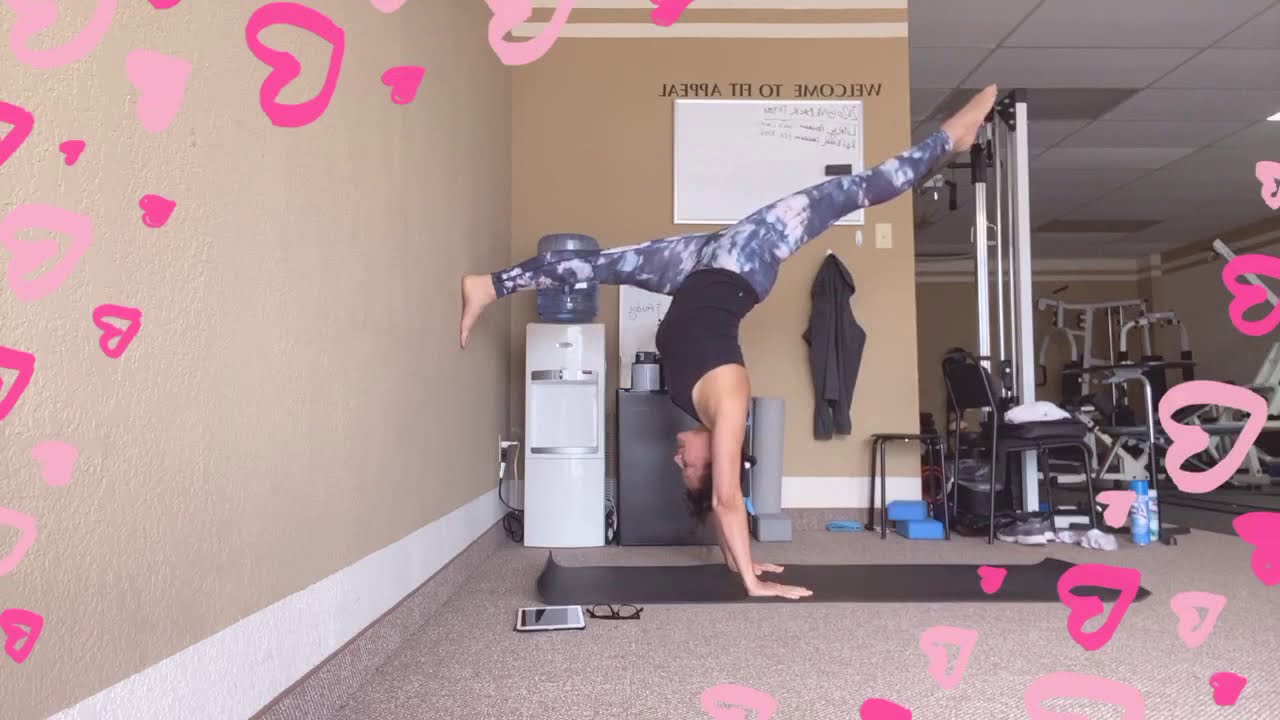 25 minute Advanced Wall Inversion Backbend Yoga Vinyasa Flow Practice ...