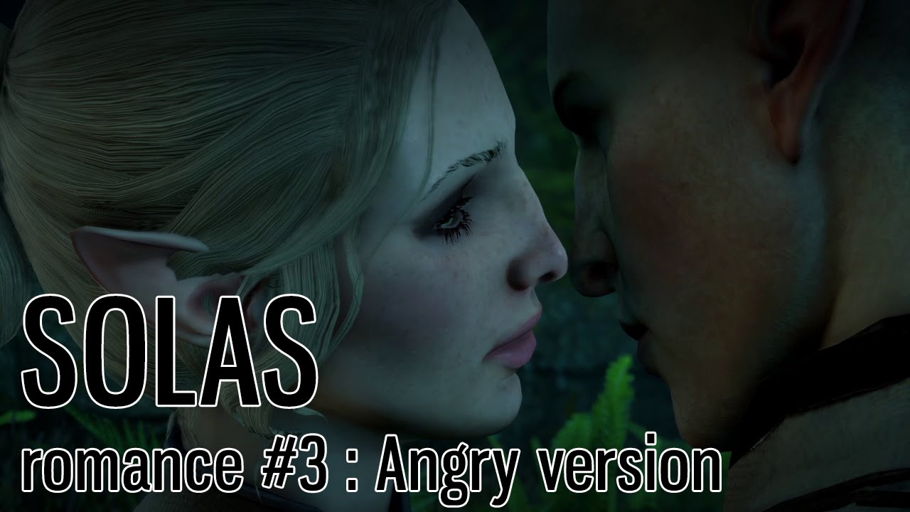 Dragon Age Inquisition: Solas romance #3 (Angry version) - YouTube