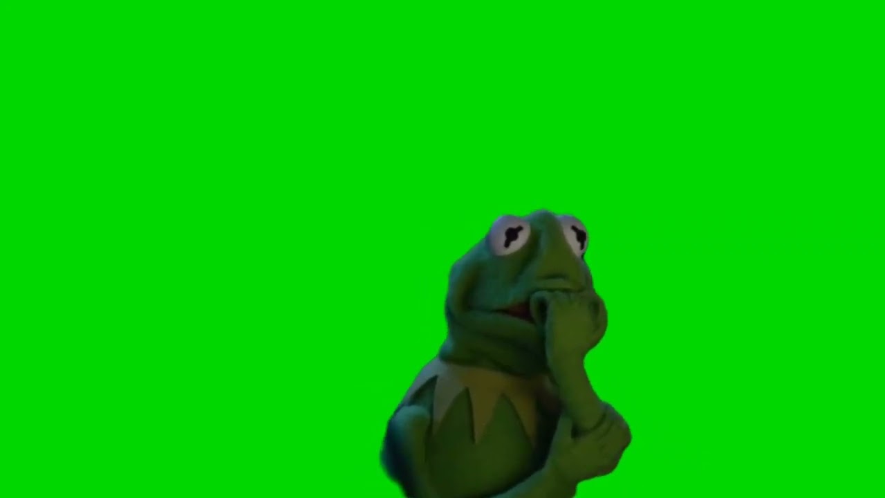 kermit the frog | green screen (kermit o sapo, fundo verde) - YouTube