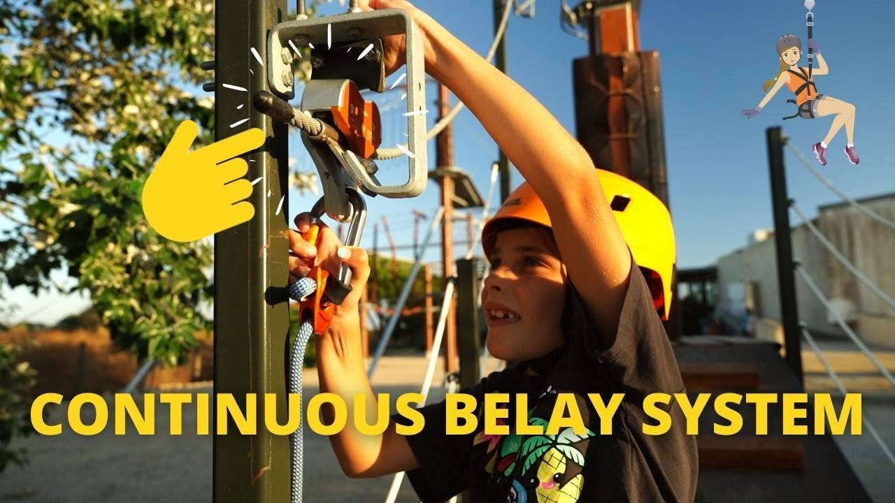 Clic-It Rider: Best continuous belay system for adventure parks - YouTube