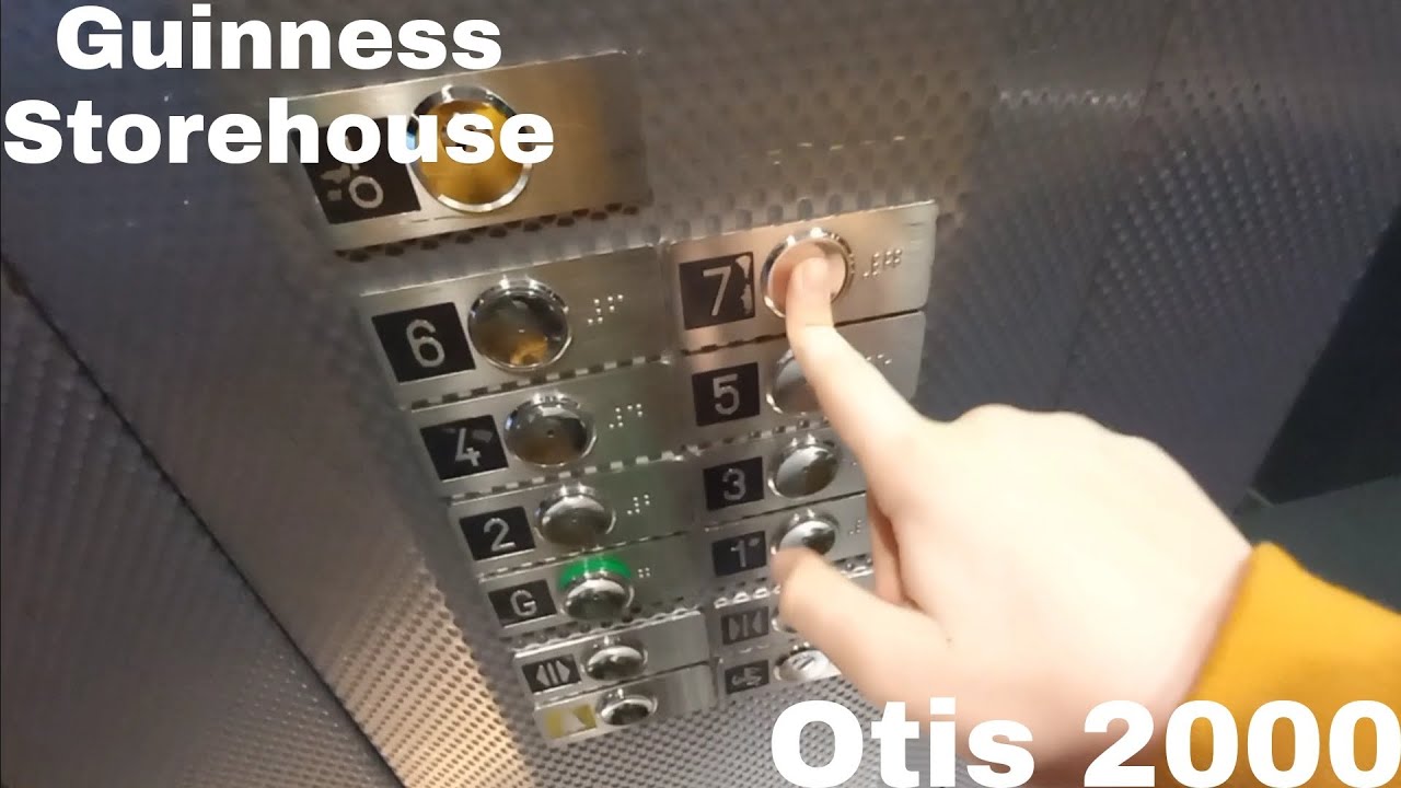 Otis 2000 MR traction lifts at the Guinness Storehouse, Dublin, Ireland ...