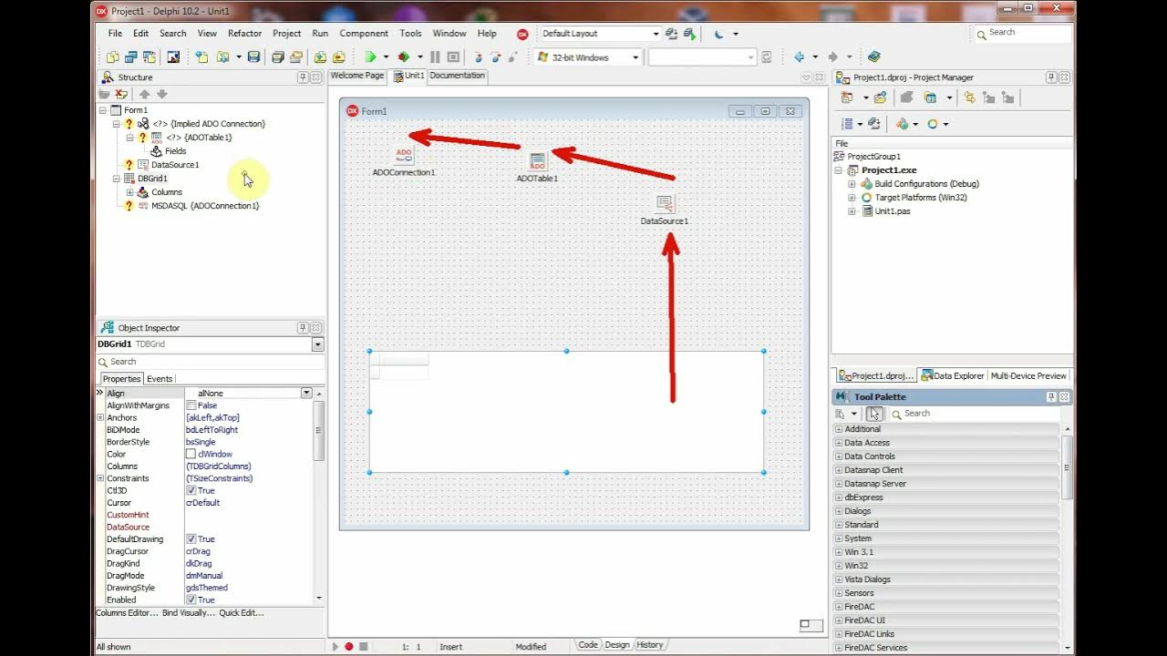 Connecter Delphi 10 à SQL Server 2014 - YouTube