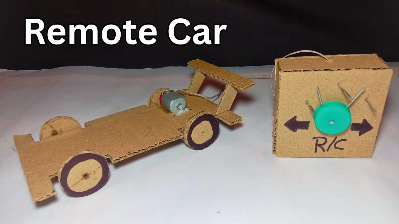 DIY Cardboard Remote Control Car – Easy Build - YouTube