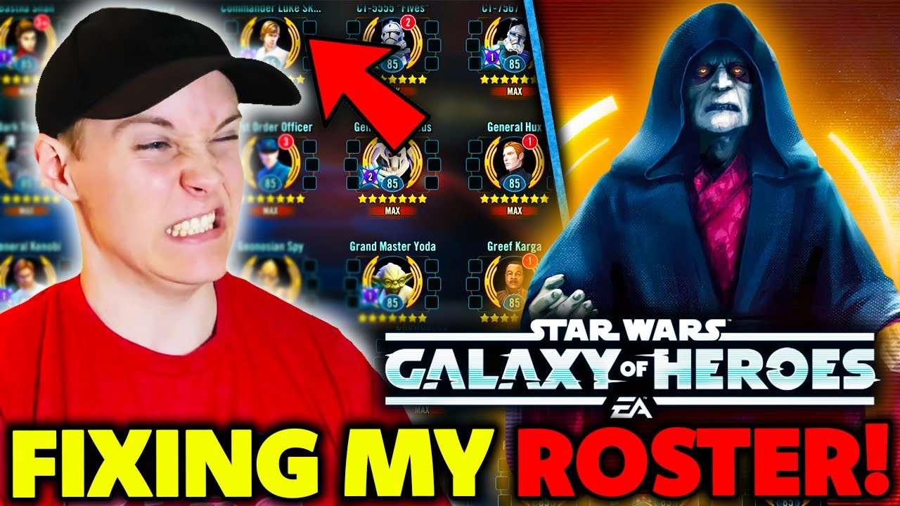How I'm FIXING a RUINED Galaxy of Heroes Roster! - YouTube