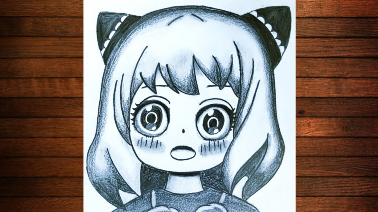 How to draw Anya Forger - (Spy × Family) || How to draw Anime step by ...