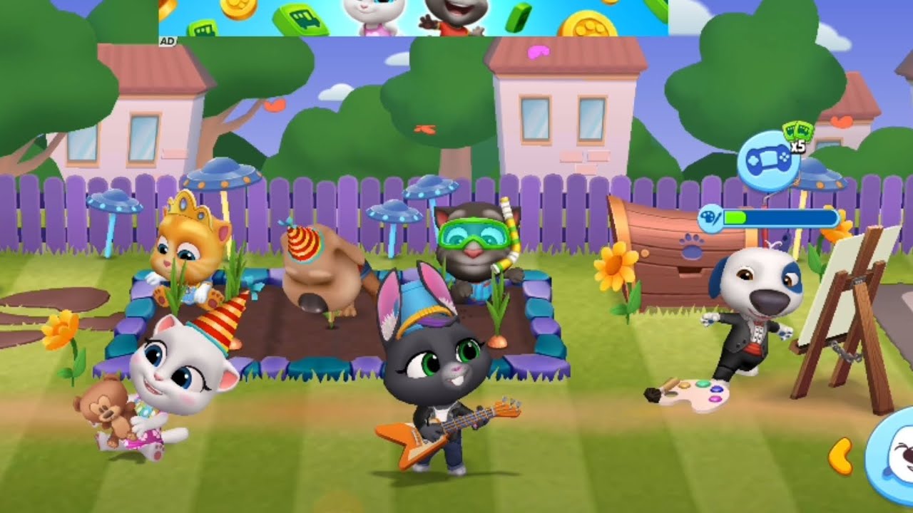 my talking tom friends farming with family members my talking tom ...