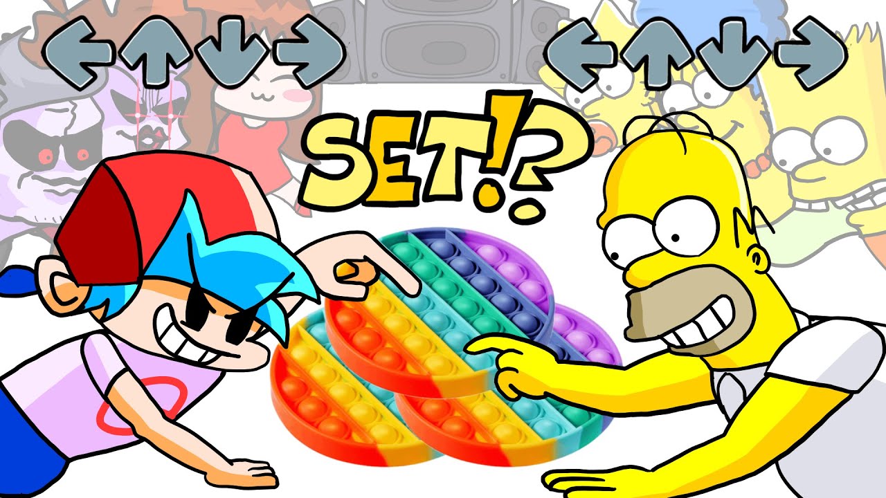 FNF Characters Tournament with Simpson's | POP-IT Battle | FRIDAY NIGHT ...