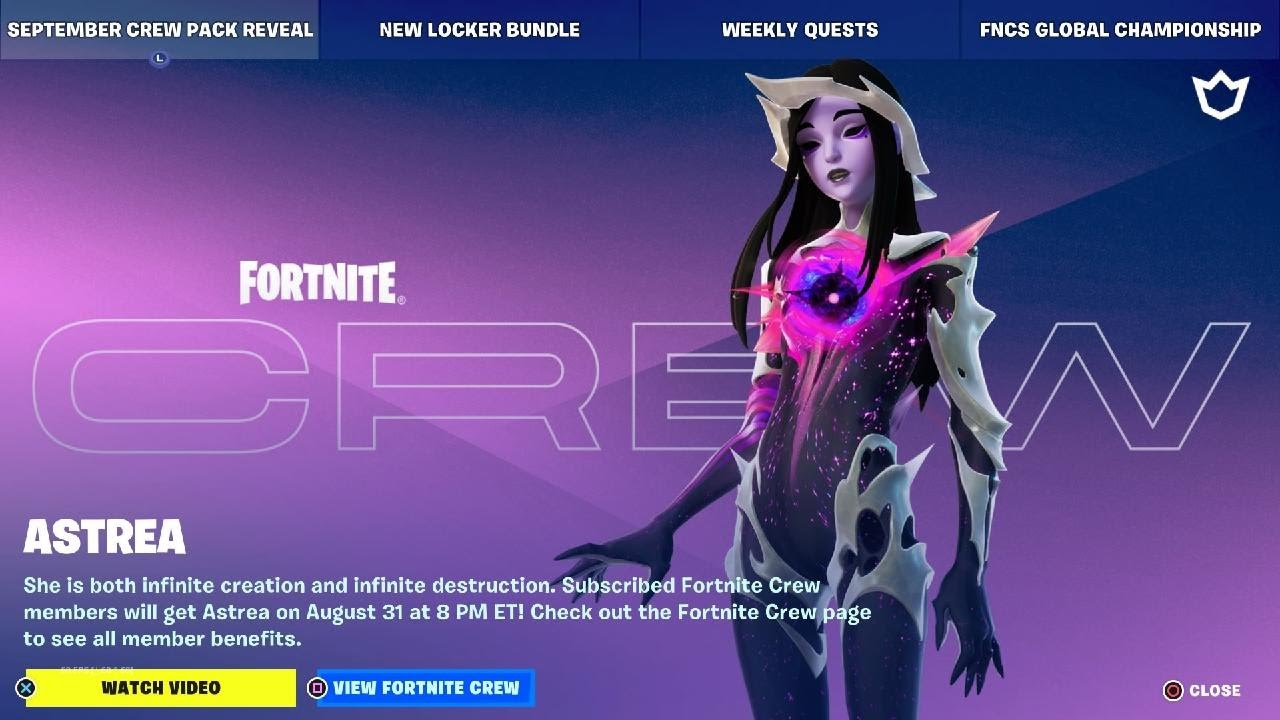 Fortnite New September Crew Pack Trailer - YouTube