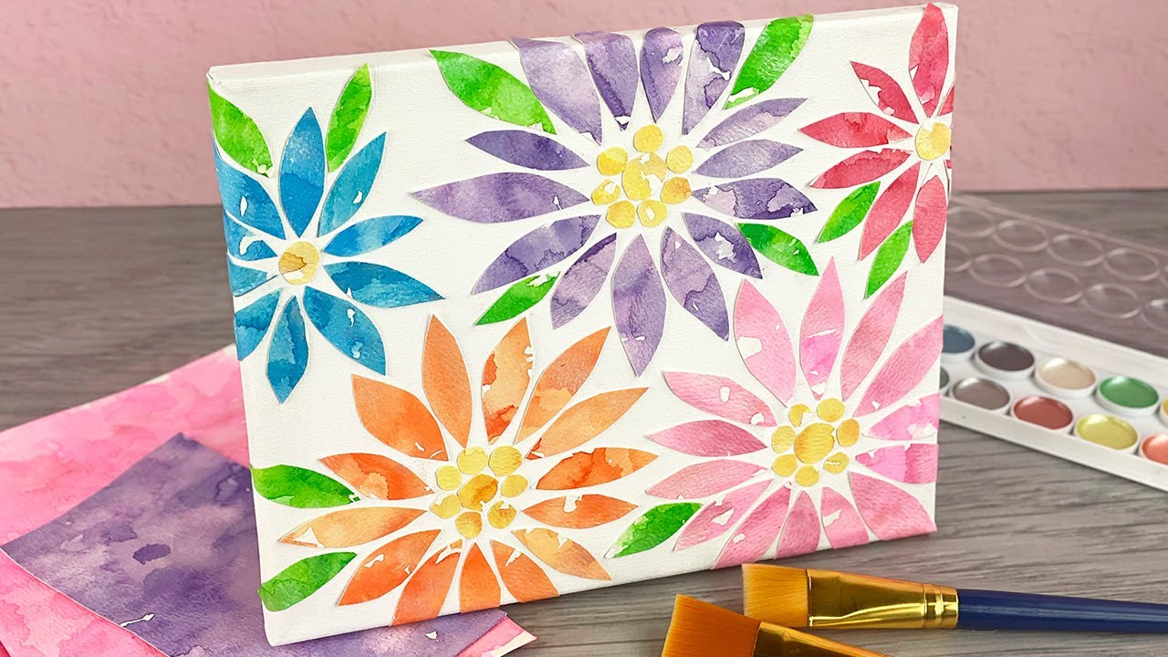 Colorful Collage Art - YouTube