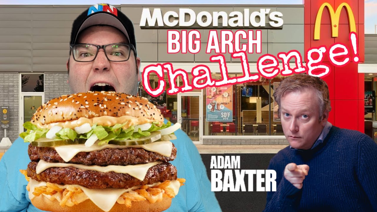 8 Bite Big Arch Challenge With Special Guest Adam Baxter! - YouTube