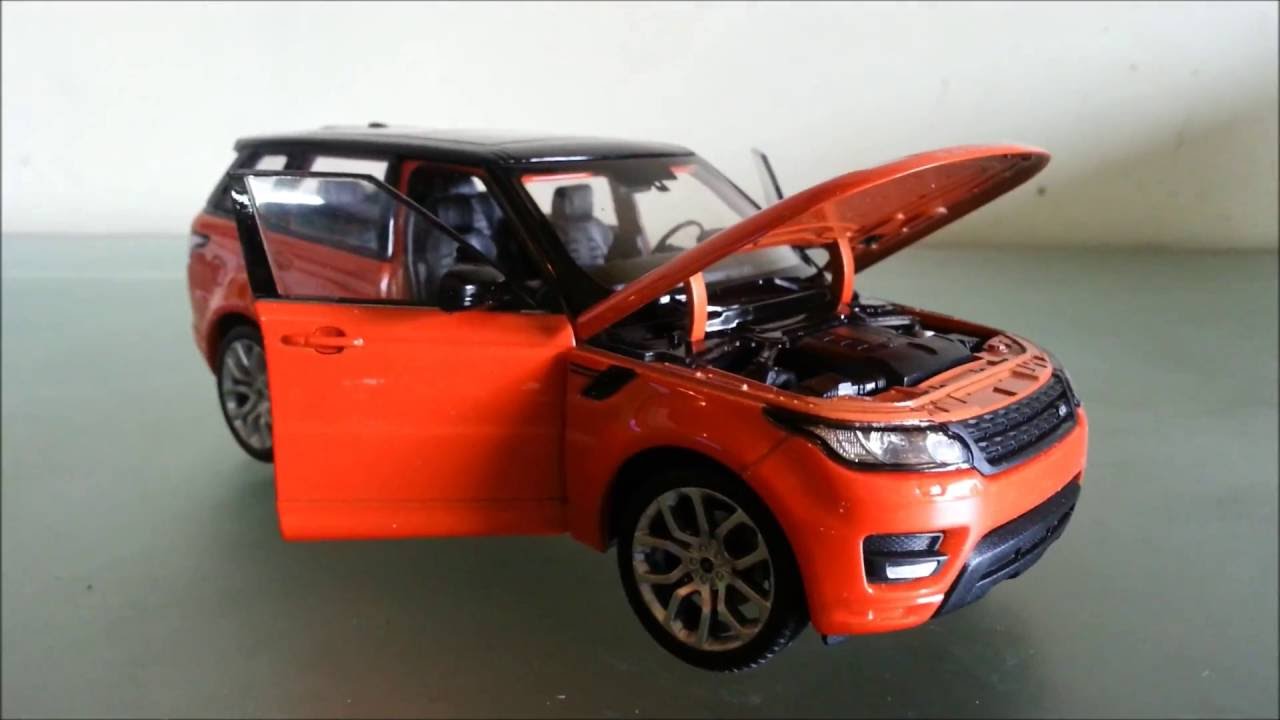 Welly Land rover Range rover sport 1:24 orange Unboxing Review - YouTube