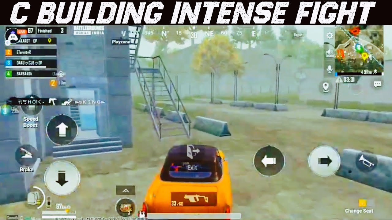 C building MILLITARY BASE Intense Fight #BGMI - BARBAADII - YouTube