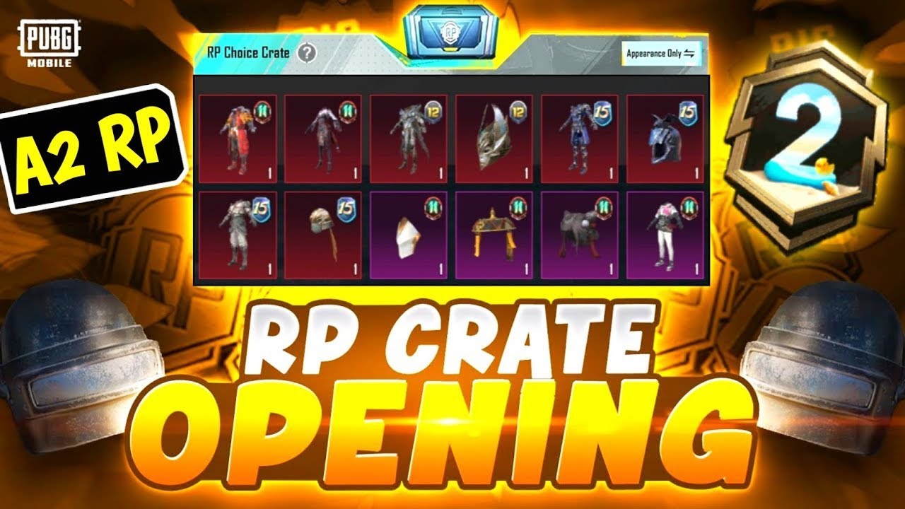 A2 RP Crate Opening Pubg 🥳🥳 FREE MYTHIC 🥳🥳 10K RP POINTS #pubg # ...