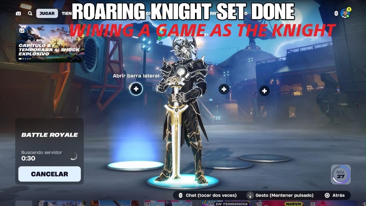 WINNING A GAME AS THE ROARING KNIGHT 🥀 - YouTube