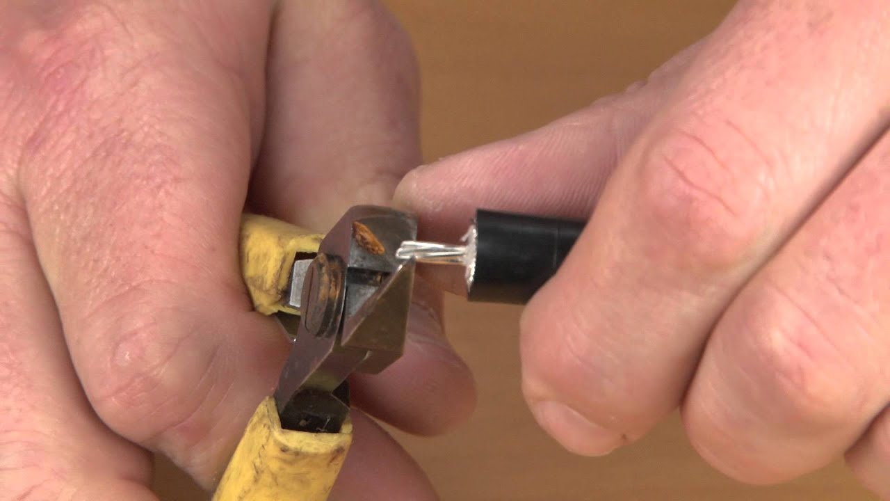 N Type connector termination on RG-214 coax cable - YouTube