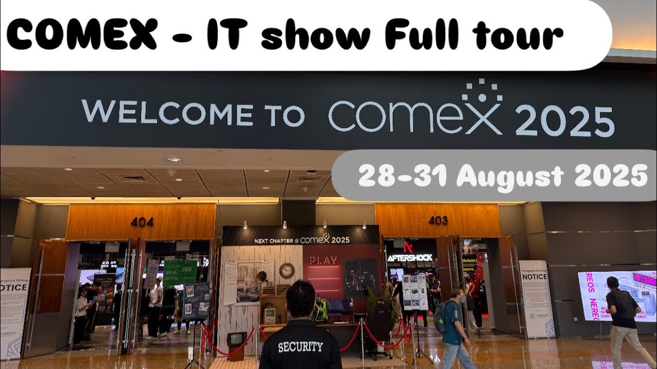 COMEX 2025 - Full walking tour | Singapore IT Show | Computers ...