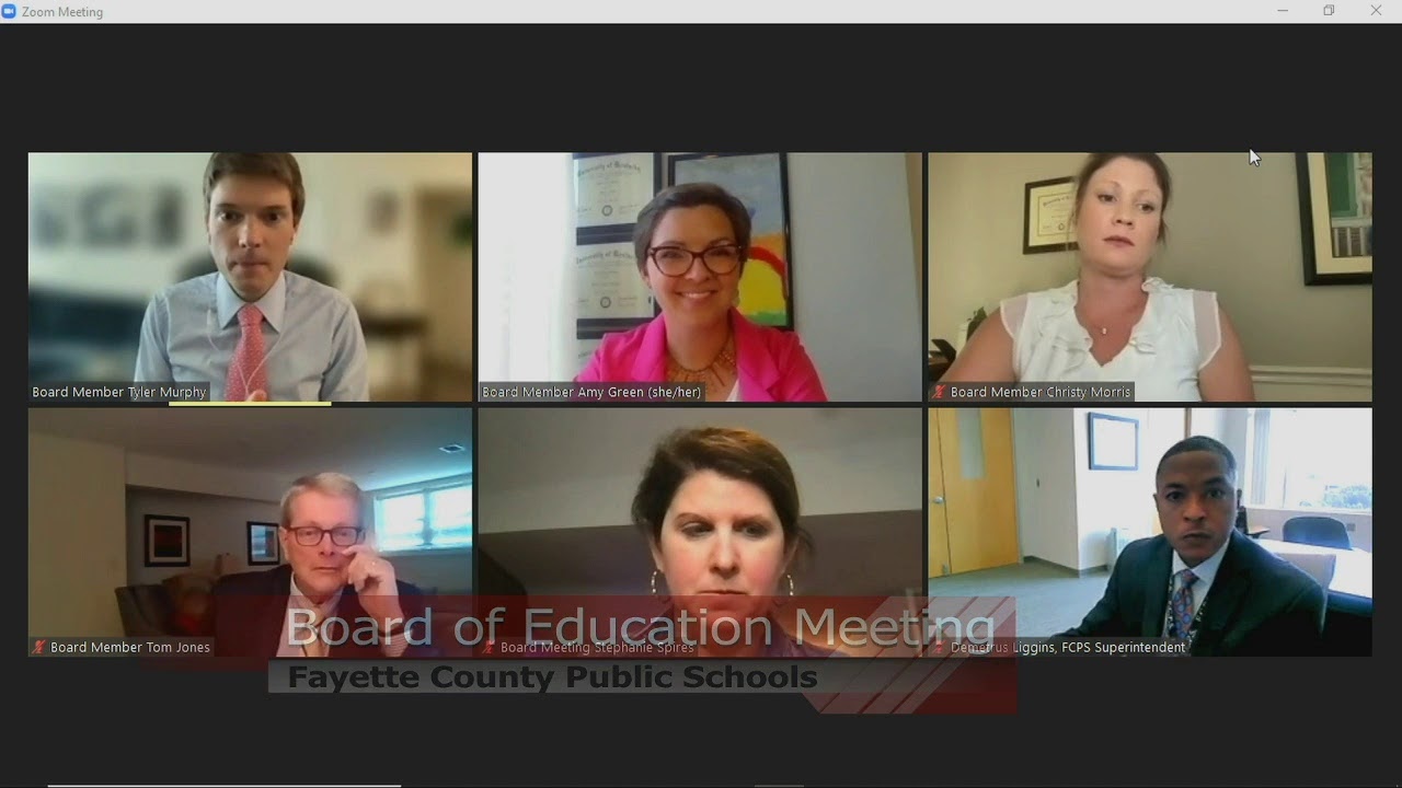 FCPS Board of Education - Special Called Meeting - 08/23/2021 - YouTube