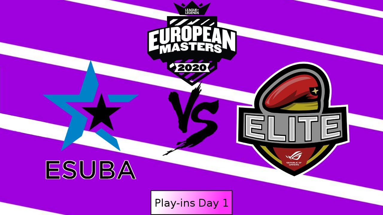 eSuba vs ASUS ROG ELITE Highlights | EU Masters Spring Play-ins Day 1 ...