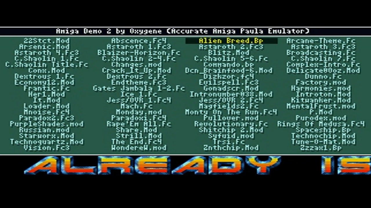 Amiga Demo 2 - Alien Breed (Atari STe) - YouTube