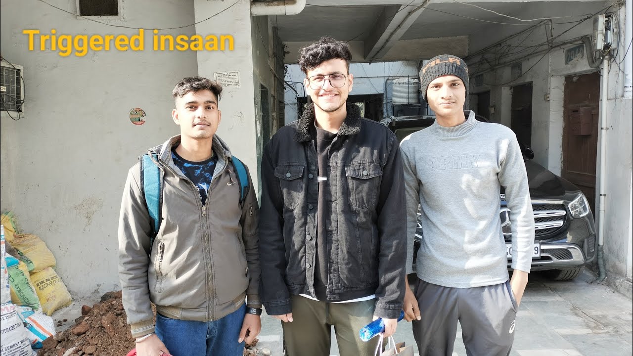 Finally meet triggered insaan 😇 @triggeredinsaan - YouTube
