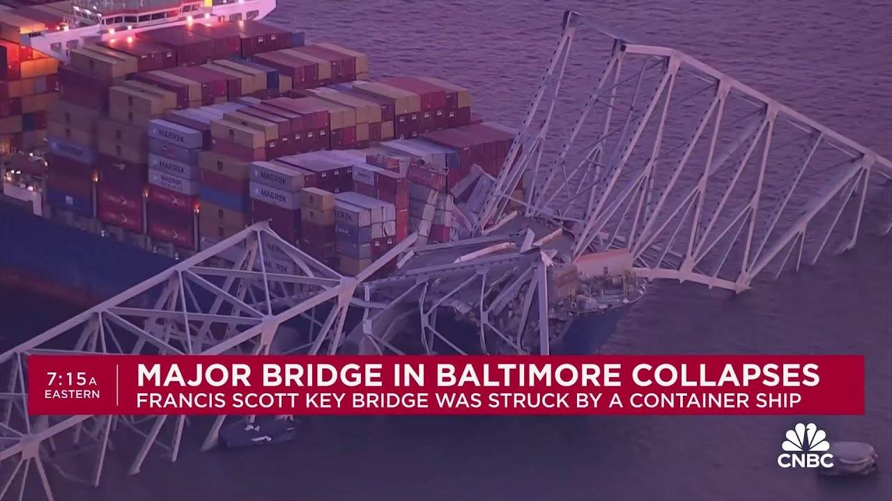 Major bridge in Baltimore collapses after being struck by container ...