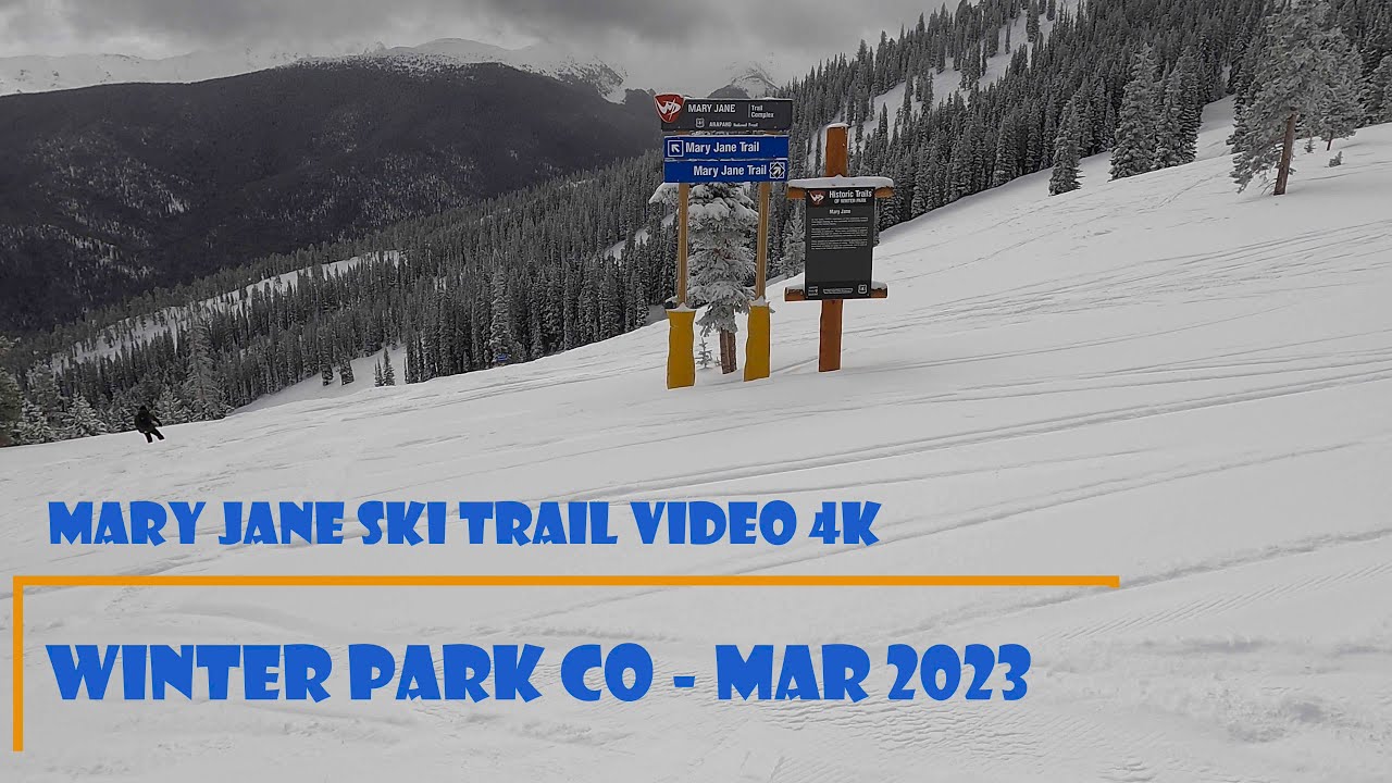 Winter Park- Mary Jane 🔷️ ski trail video 4K- A friendly introduction ...